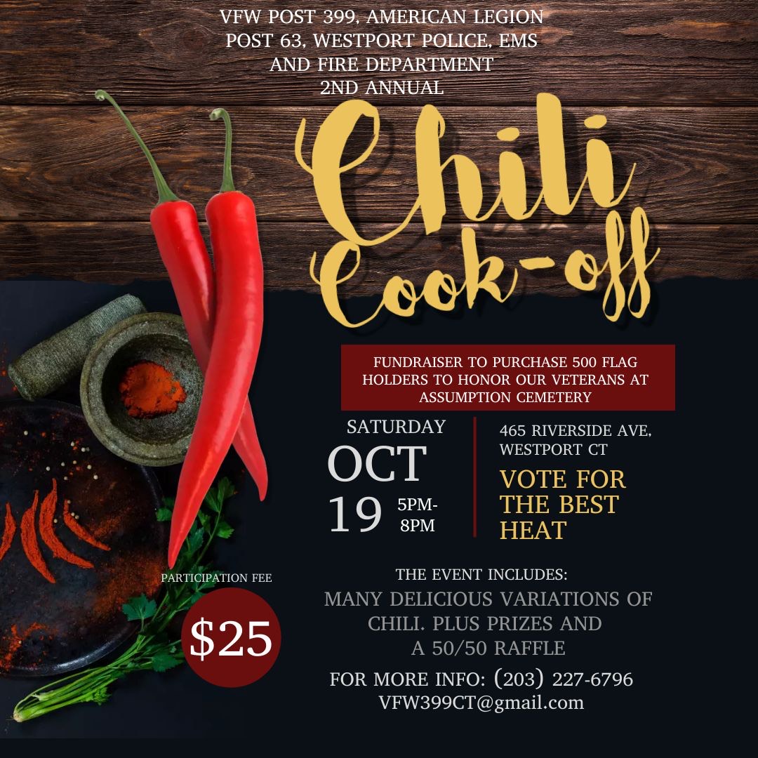 2nd Annual Chili Cook-Off Fundraiser on Saturday October 19th ...
