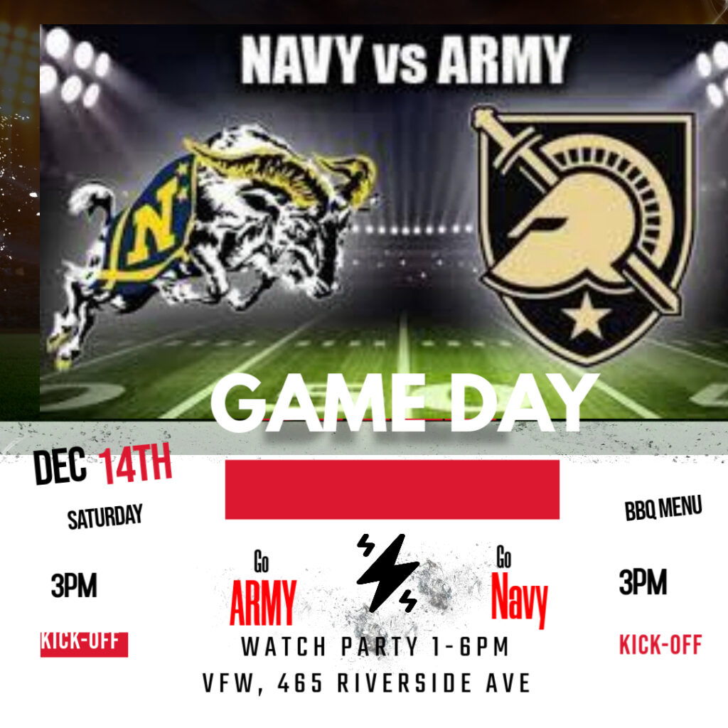 Army-Navy Football Game Watch Party on Saturday December 14th ...